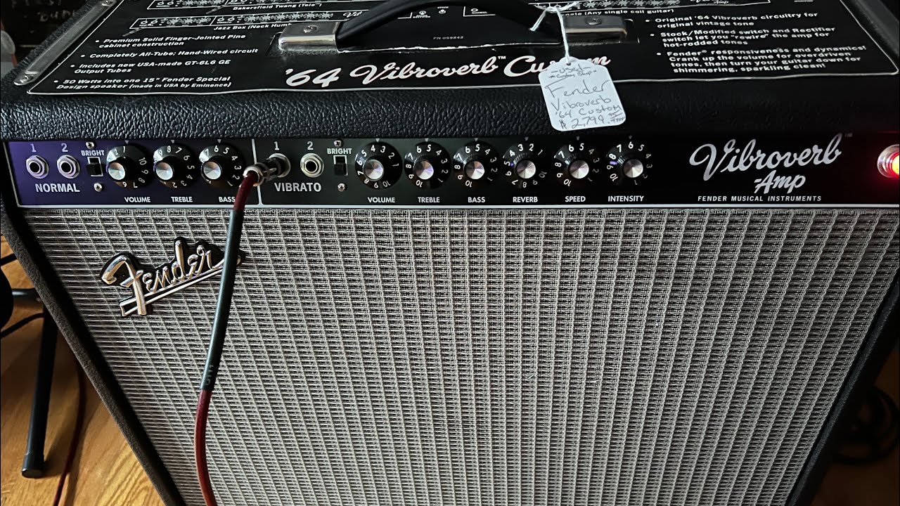 fender ‘64 vibroverb custom amp SRV cesar diaz mods opposite end of the ...