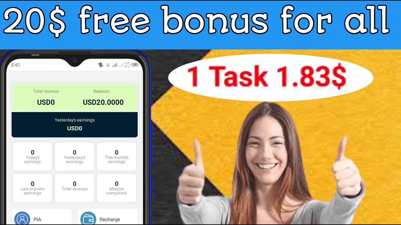 Complete task earn money | 20$ sing up bonus | Earn with RS - YouTube