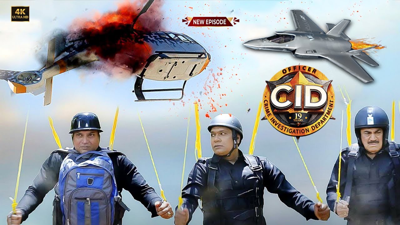 प्लेन क्रैश होते ही 2000 फीट उचाई आसमान से कूद गई CID TEAM || CID ...