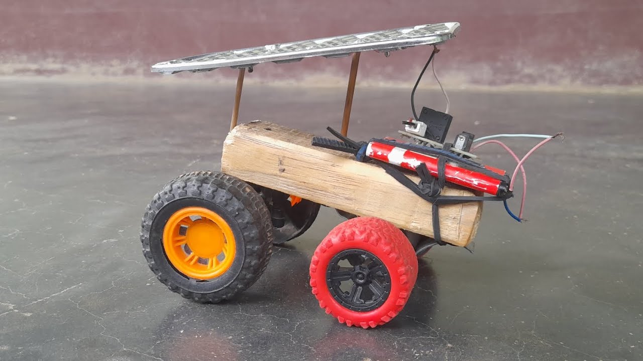 How to make a Simple working model car - YouTube