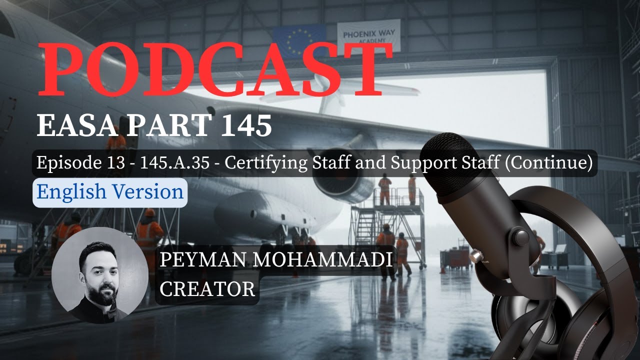 EASA Part 145 - Episode 13 -145.A.35 Certifying Staff and Support Staff ...