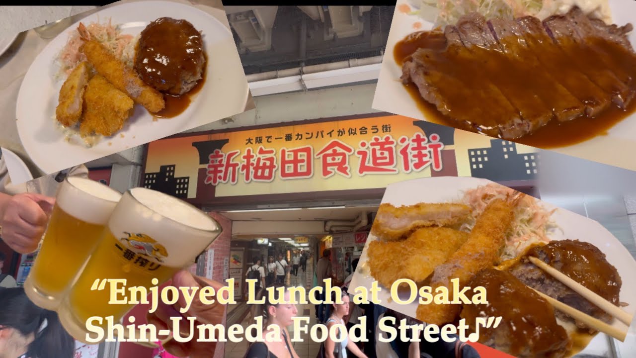 Osaka Umeda Street Food & Drinks Adventure – Daytime Stop 1 - YouTube