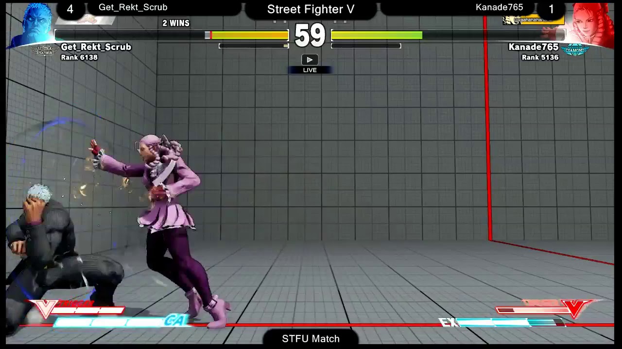 Sfv Get_rekt_scrub vs Kanade765 - YouTube