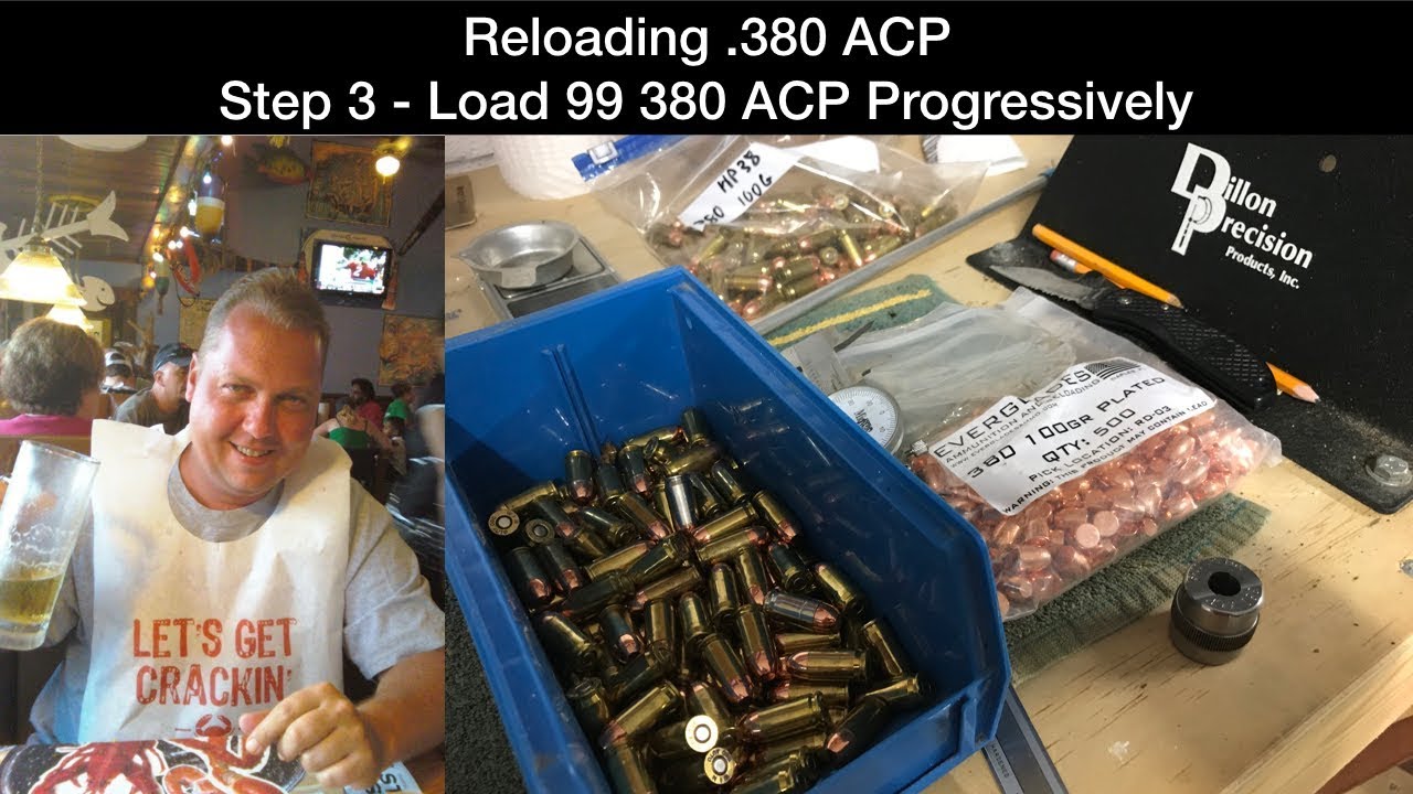 Reloading .380 ACP - 100 rounds - YouTube