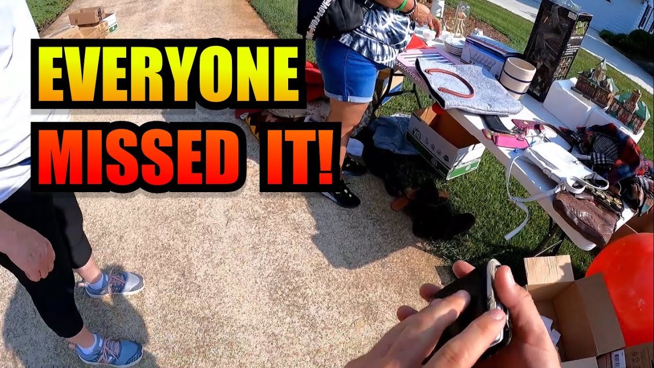PACKED YARD SALE STILL HAD TONS OF AWESOME STUFF! - YouTube