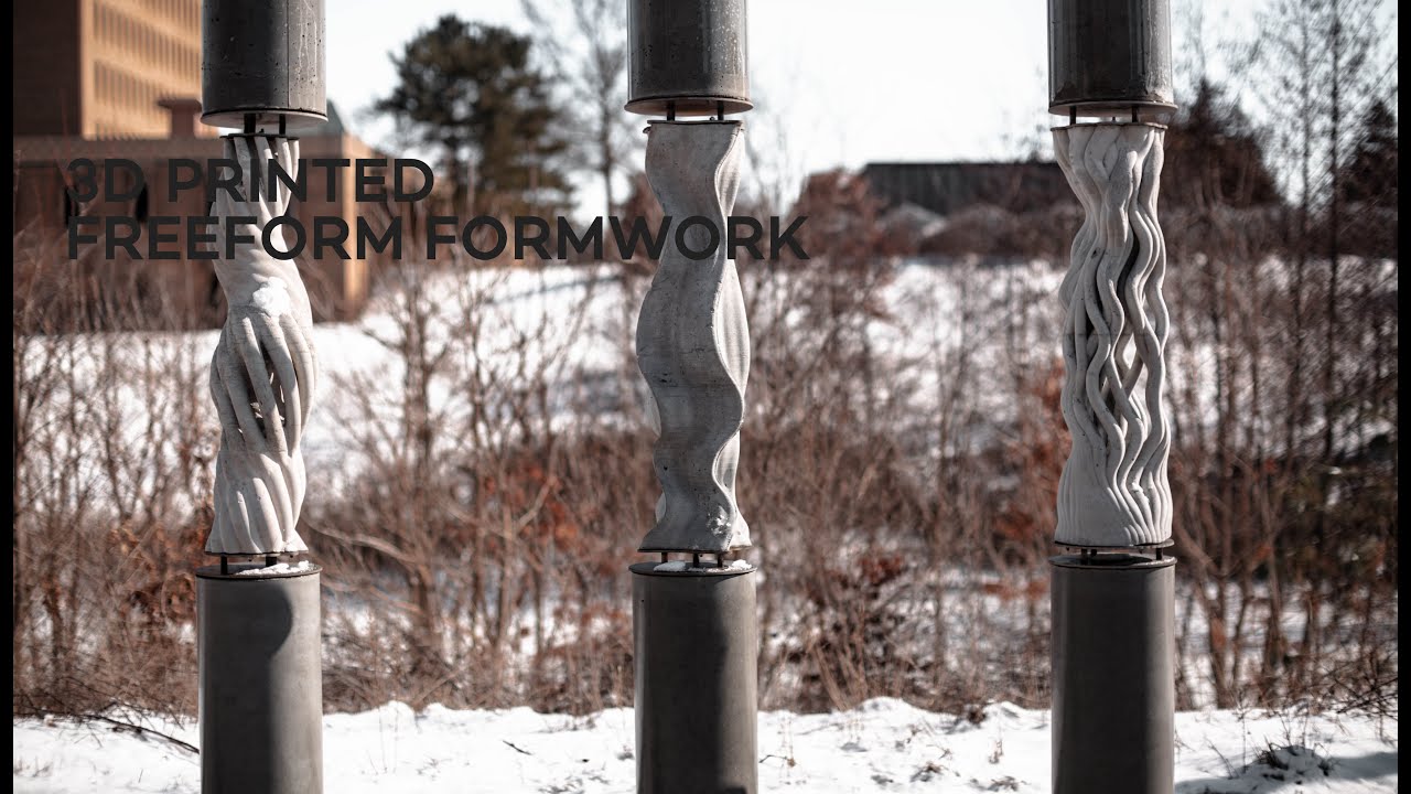 3D Printing Freeform Formwork - YouTube