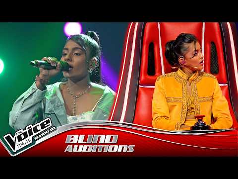 Hannah Swethlana | Mango (මංගෝ කලු නැන්දේ) | Blind Auditions | The Voice Teens Sri Lanka S3