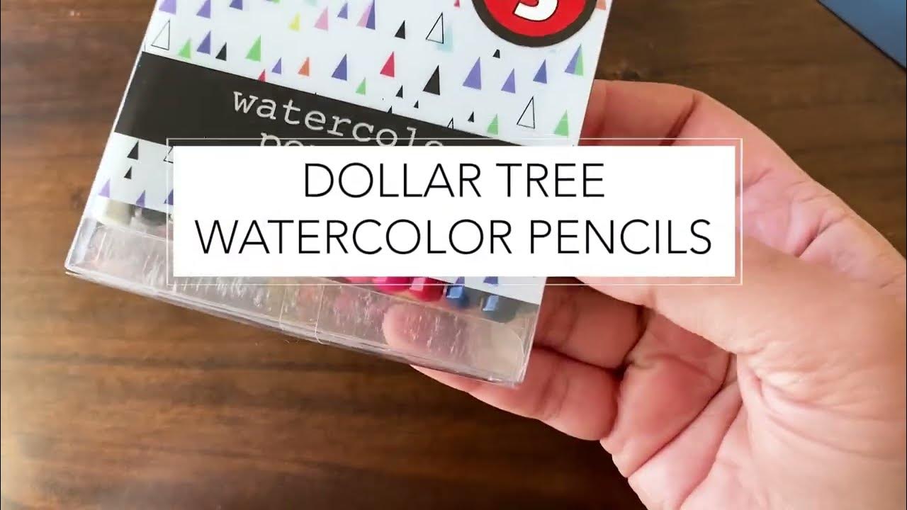 Dollar Tree Watercolor Pencils - YouTube