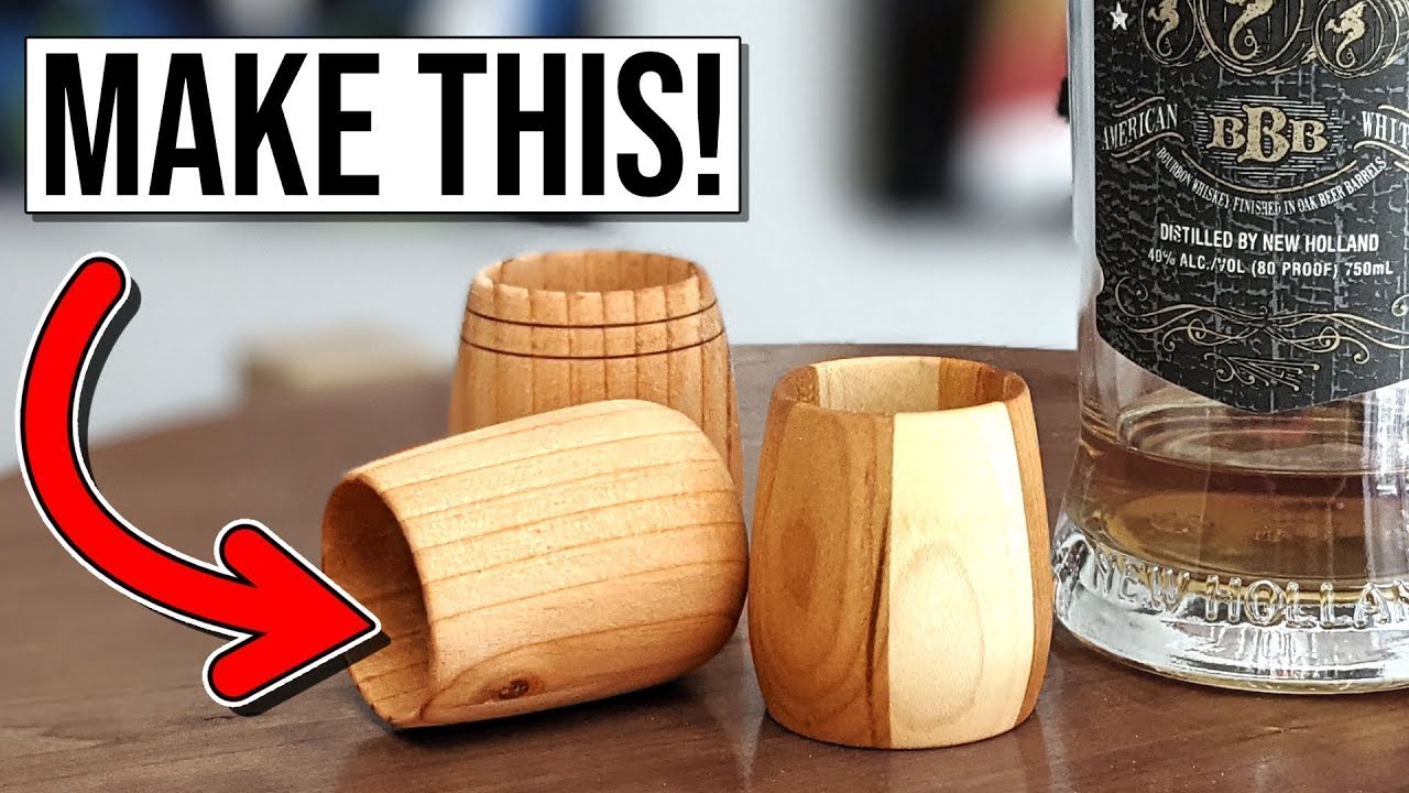 A wood shot glass? - YouTube