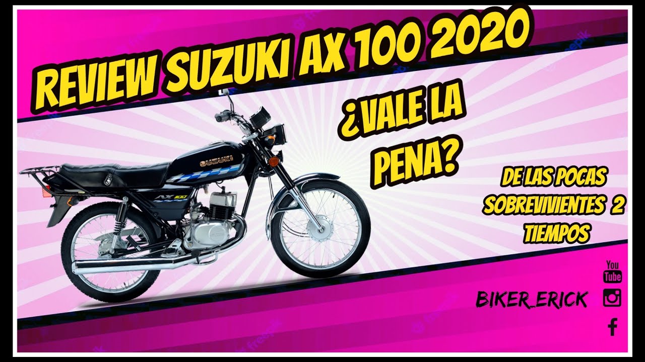 Suzuki AX 100 2020 Review | Una moto 2t unica en su estilo. - YouTube