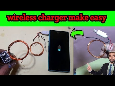 how to make wireless charger at home - easy and simple 9v battery - YouTube