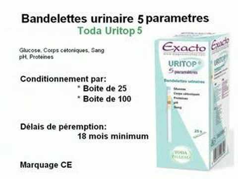 bandelettes urinaire - YouTube
