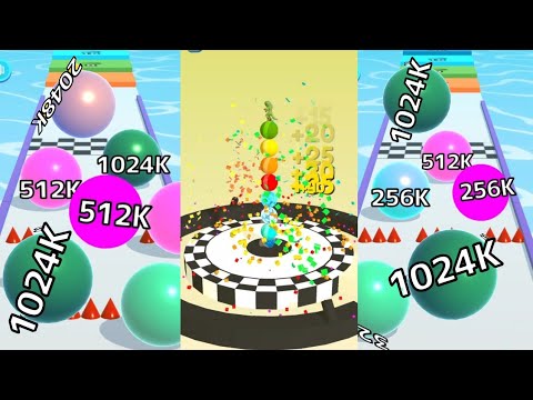 2048 | Max Levels Ball Run Infinity Gameplay vs Stack Rider #cutiepie22yt - YouTube