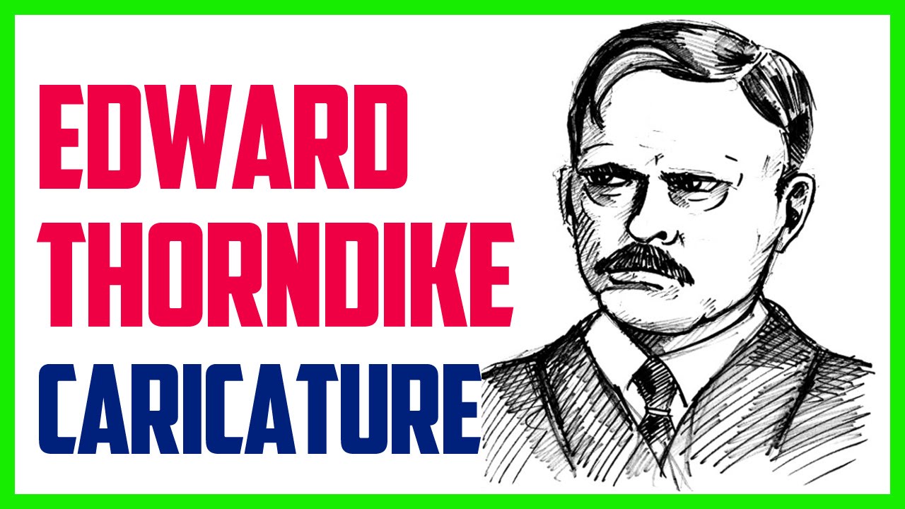 EDWARD THORNDIKE CARICATURE | Speed drawing a caricature of Edward ...