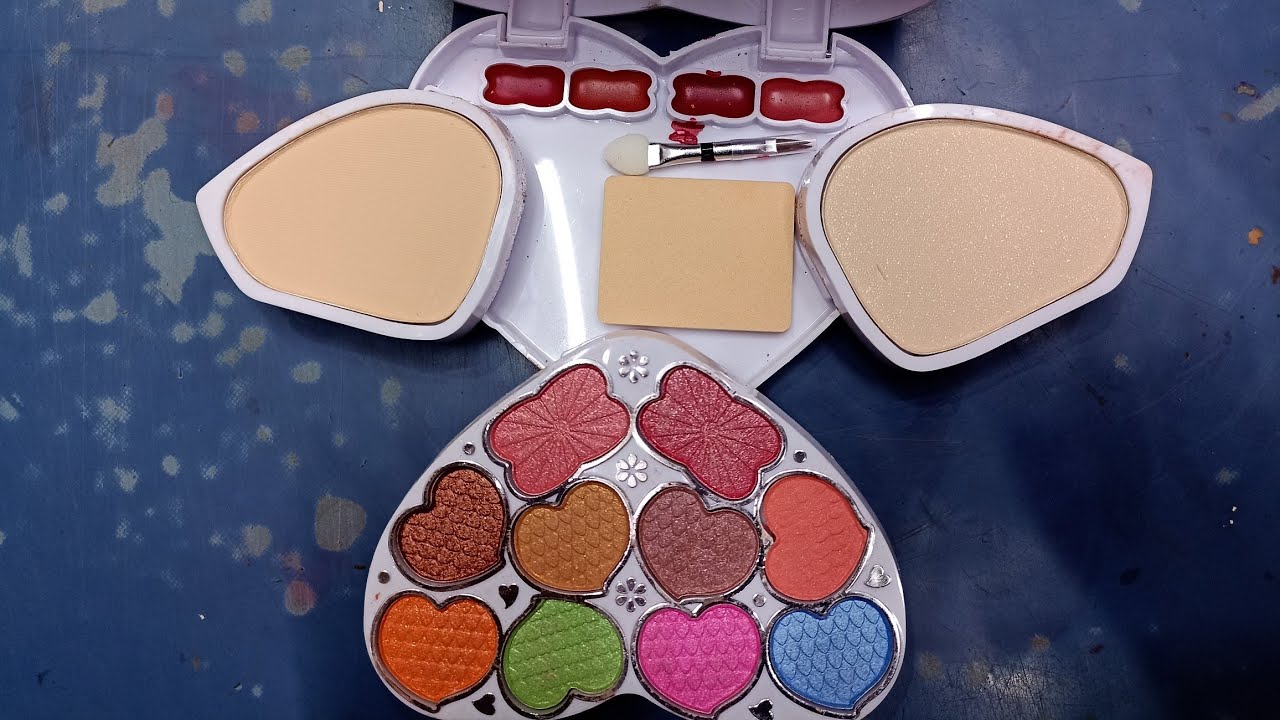Make Up Kit Heart Shape #makeupbox #makeupkit #viral - YouTube