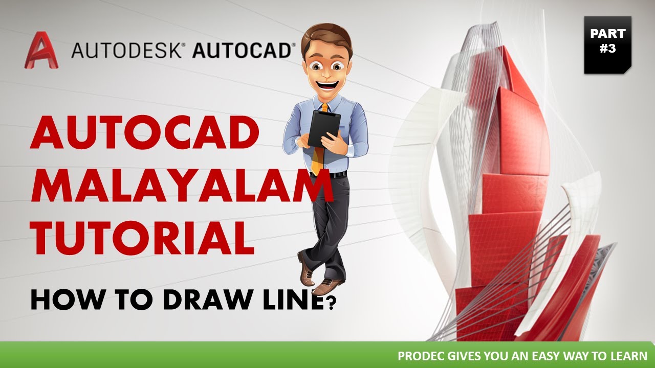 AutoCAD Malayalam Tutorial Part #3 | How to draw Lines - YouTube
