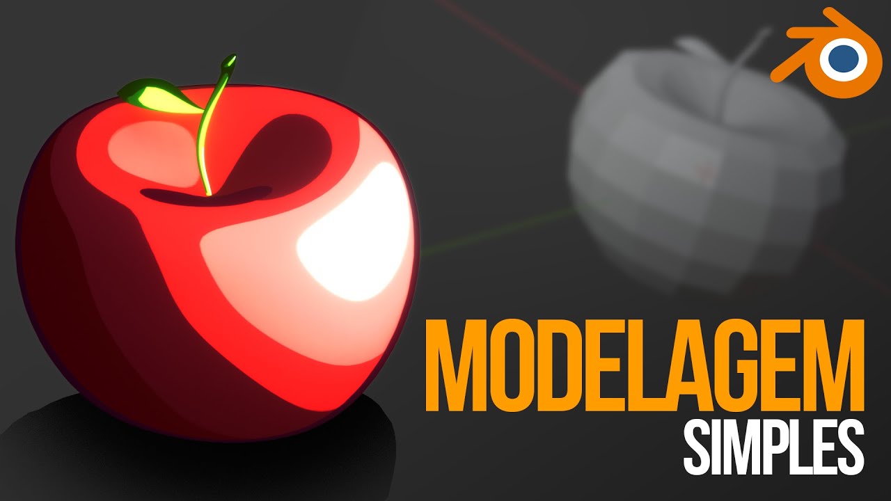 COMO fazer MODELAGEM SIMPLES no Blender e CEL SHADING ou efeito 2D ...