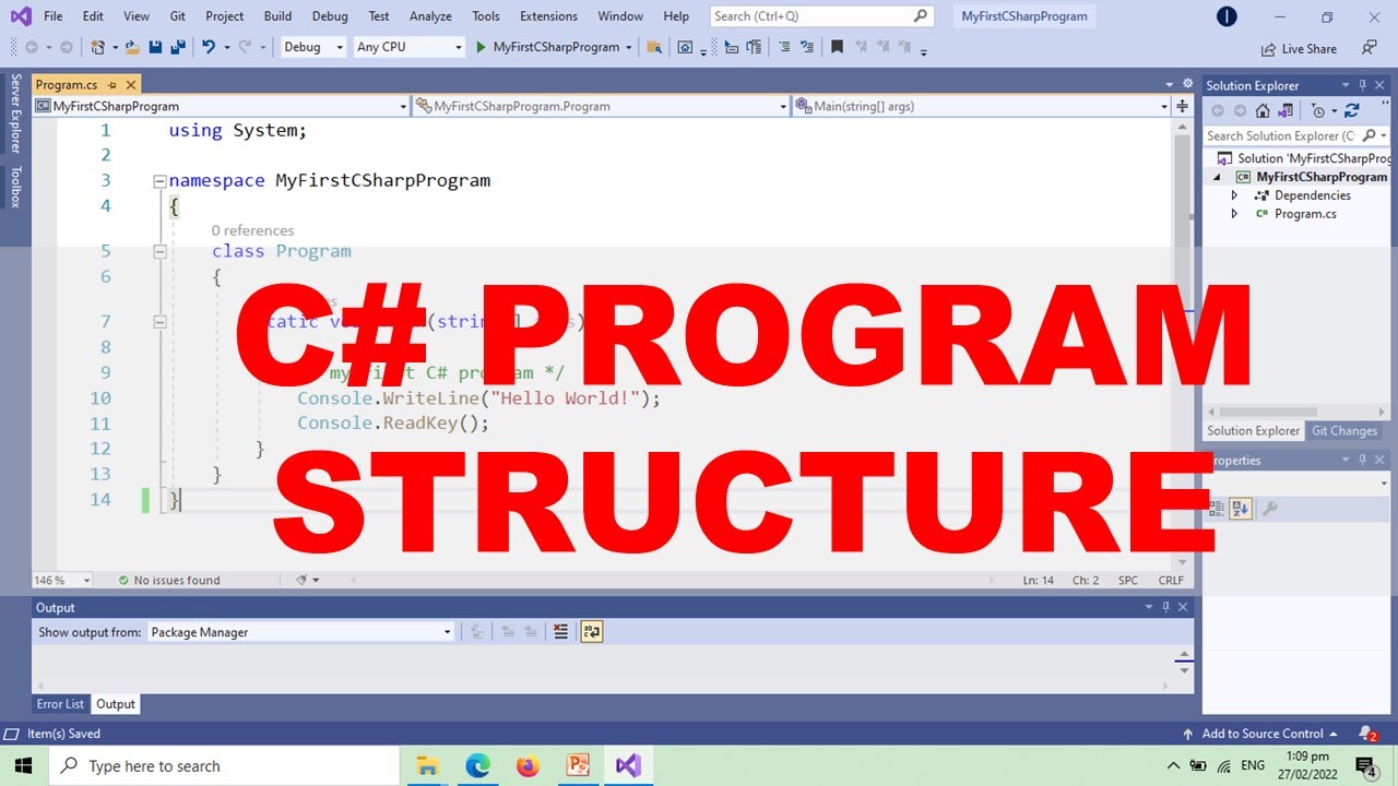 C# Program Structure - Lesson 1 - YouTube