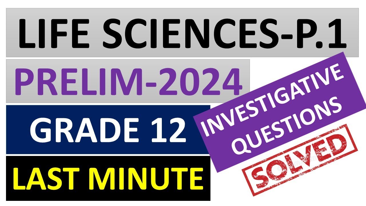 2024 PRELIME EXAM PREPARATION LIFE SCIENCES GRADE 12 GAUTENG PROVINCE ...