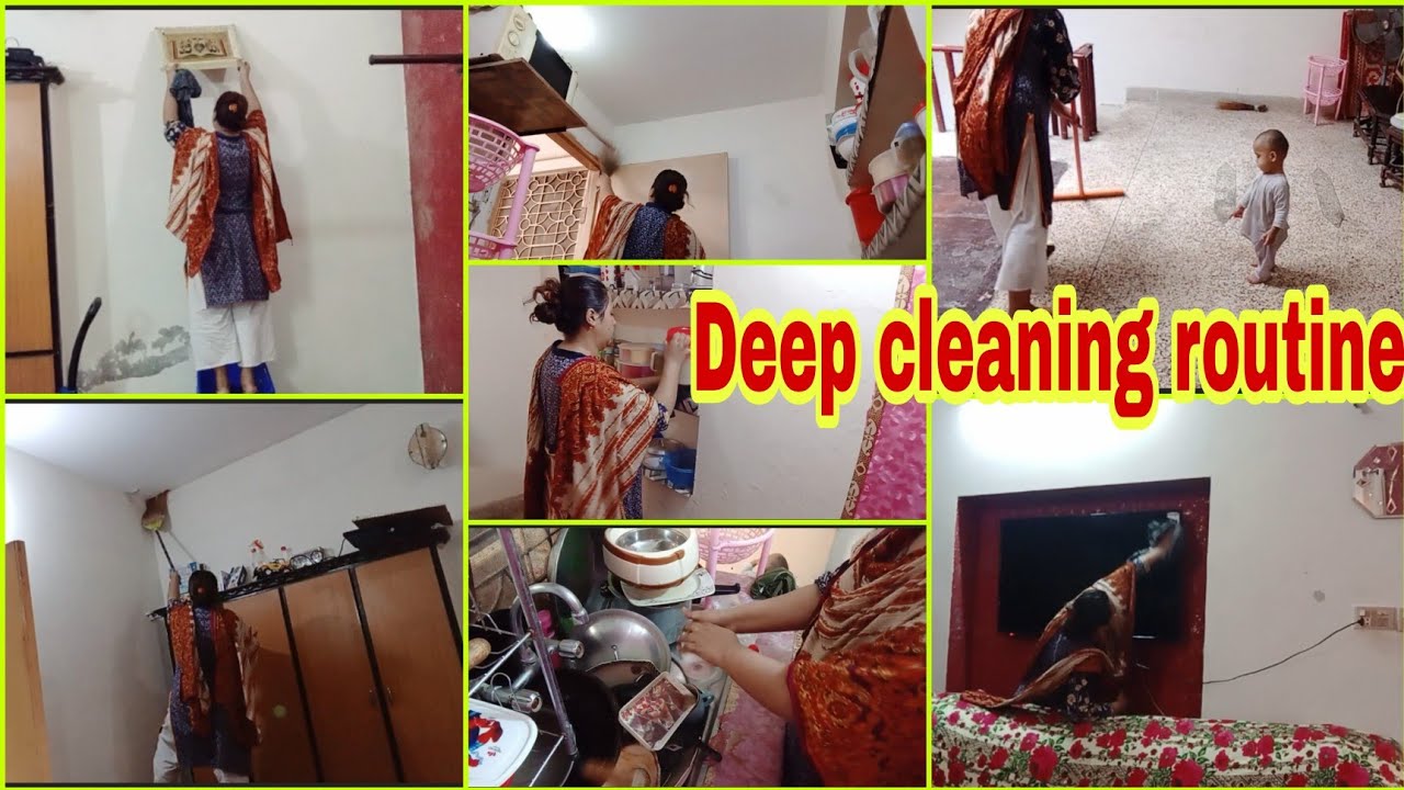 🌹Monthly deep cleaning🧹 routine vlog🧽Pakistani House wife cleaning ...