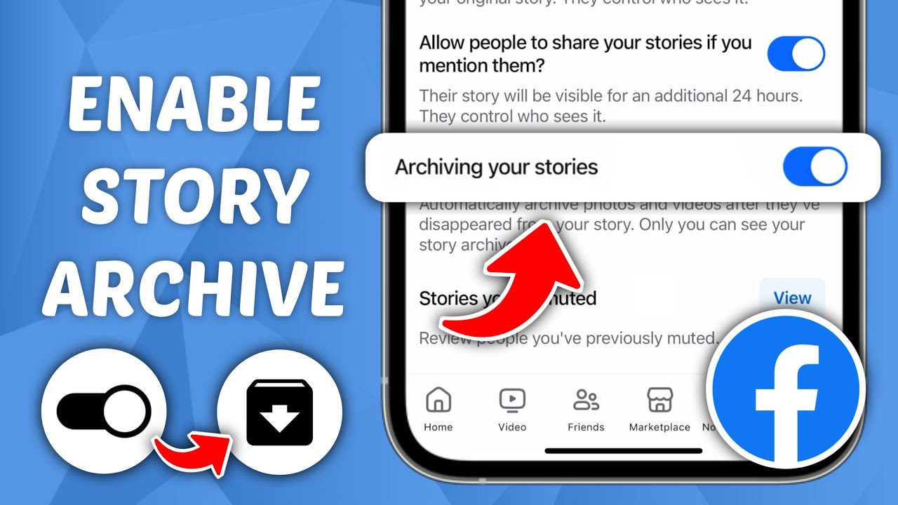 How to Enable Story Archive on Facebook - YouTube