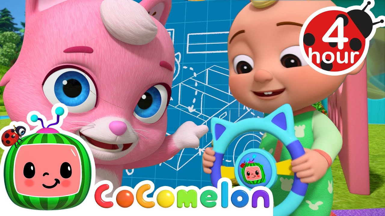 Building a New Slide Teamwork Song | Cocomelon - Nursery Rhymes ...
