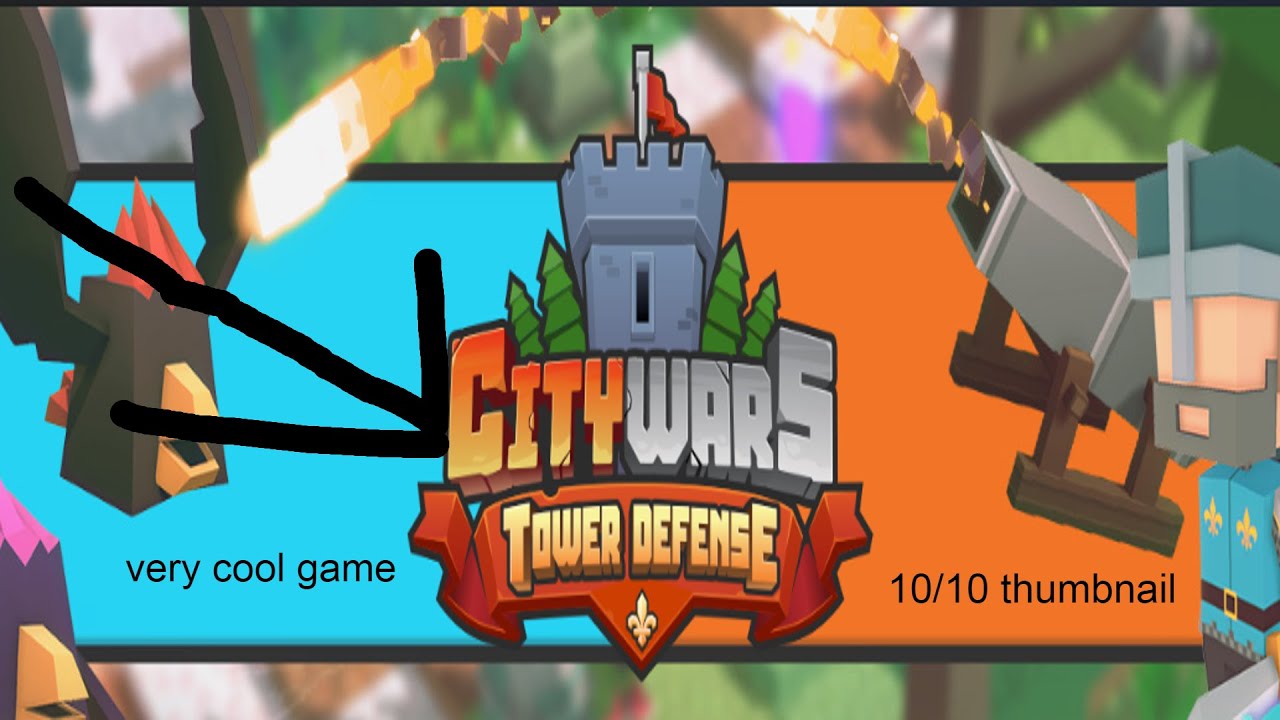 playing Citywars Tower Defense (very cool game) - YouTube