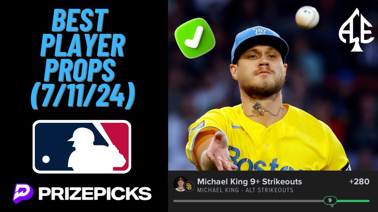 16-2 DAY! (89%) | BEST MLB Player Props Today | 7/11/2024 - YouTube