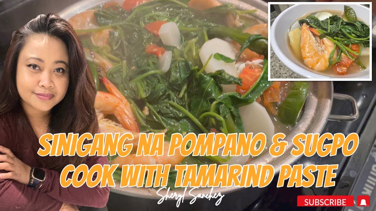 Sinigang na Pompano with Shrimps using Tamarind Paste - Sinigang na ...