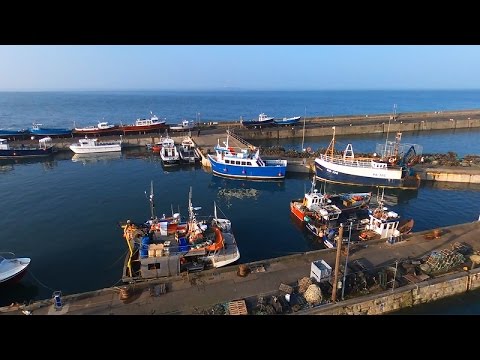aerial video with drone - seahouses harbour - 10.03.2016 - YouTube