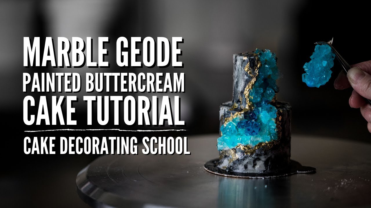 Marble Geode Cake [ Cake Decorating For Beginners ] - YouTube
