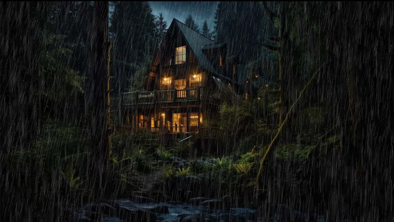 Goodbye Insomnia With Soft Rain In The Forest | Natural Sounds Help You ...