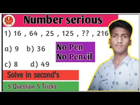 Number serious Reasoning short tricks Question | 5 Question 5 Tricks ...