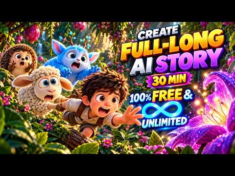 (100% FREE & UNLIMITED 🔥) Create FULL 30 Minute Long AI Story Videos with This NEW Tool
