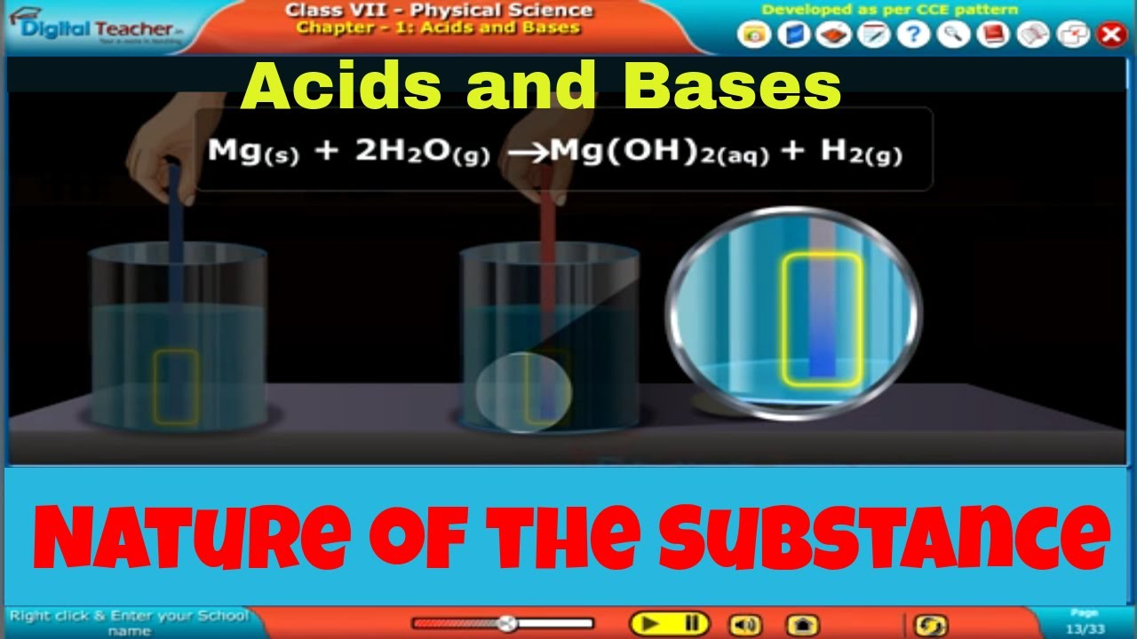 Nature of the Substance - Acids and Bases, Class 7 Physics SSC - YouTube