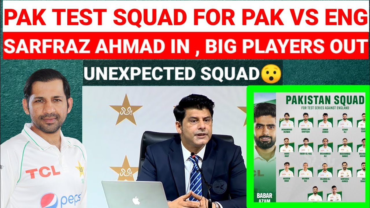 Pak Test Squad For Pak Vs Eng | Pak Vs Eng Squad | Test Squad | YORKER ...
