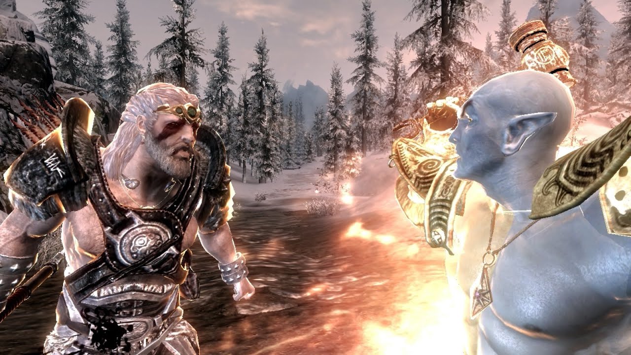 Skyrim Battles - Shor vs Vivec [Legendary Settings] - YouTube