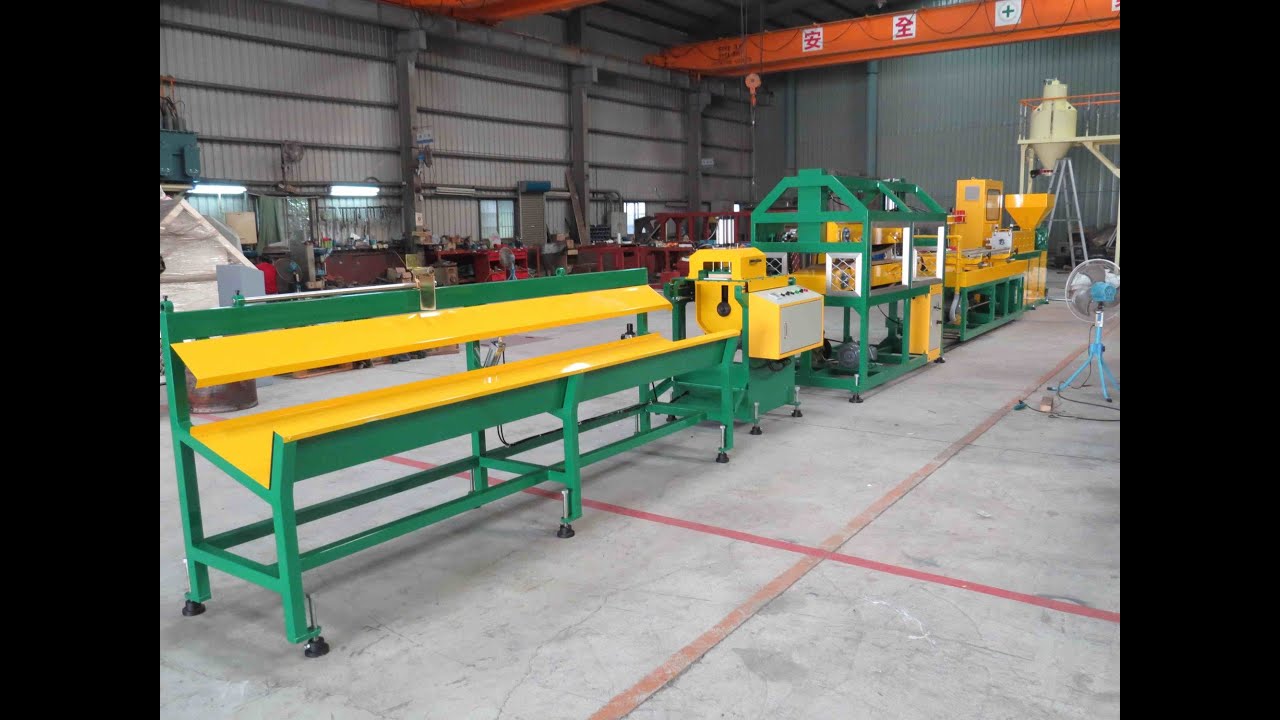 PVC profile extrusion line - YouTube