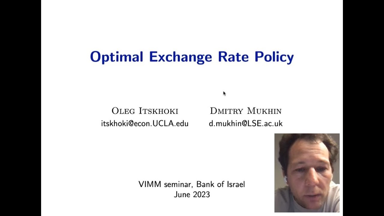 Oleg Itskhoki – Optimal exchange rate policy - YouTube