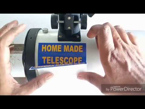 homemade reflector telescope assemble 114 500mm - YouTube