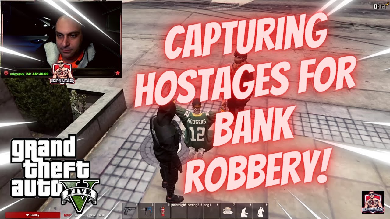 GTA 5 - Epic Bank Robbery - Capturing Hostages For Bank Robbery - GTA 5 ...