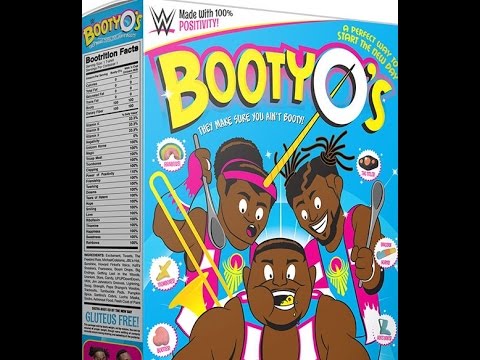 WWE The New Day Booty Os Cereal Box - YouTube