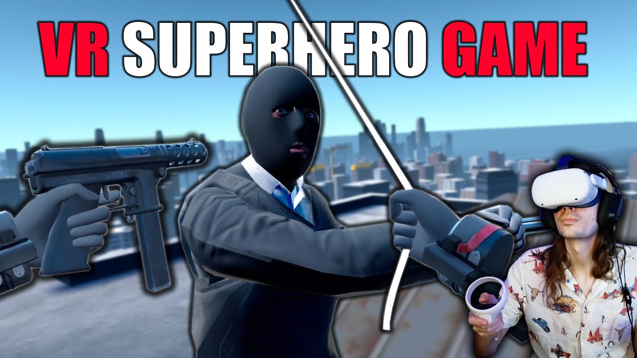 Becoming a SUPERHERO in this NEW VR Game | BattleGlide VR (Quest 2 ...