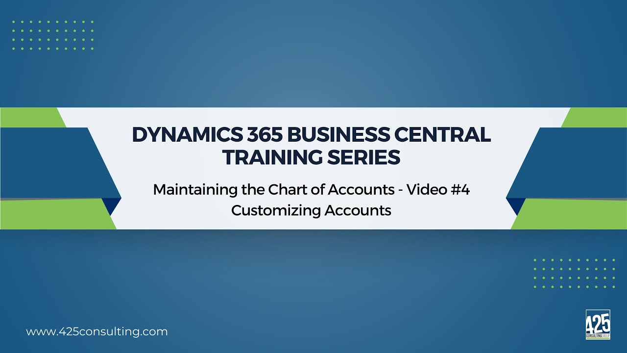 Customizing the Chart of Accounts in Microsoft Dynamics 365 Business ...