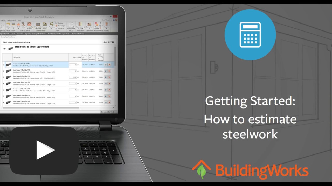 Getting Started: How to estimate steelwork - YouTube