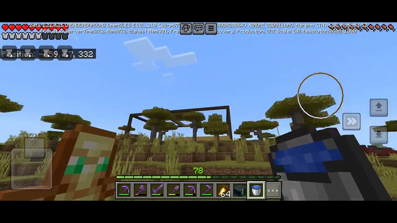 preparing for farms in Minecraft survival mode and showing my end ...