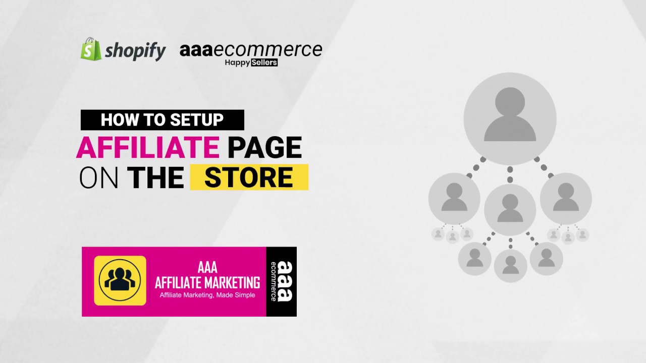 How to setup Affiliate Page on the store | Affiliate App Shopify - YouTube