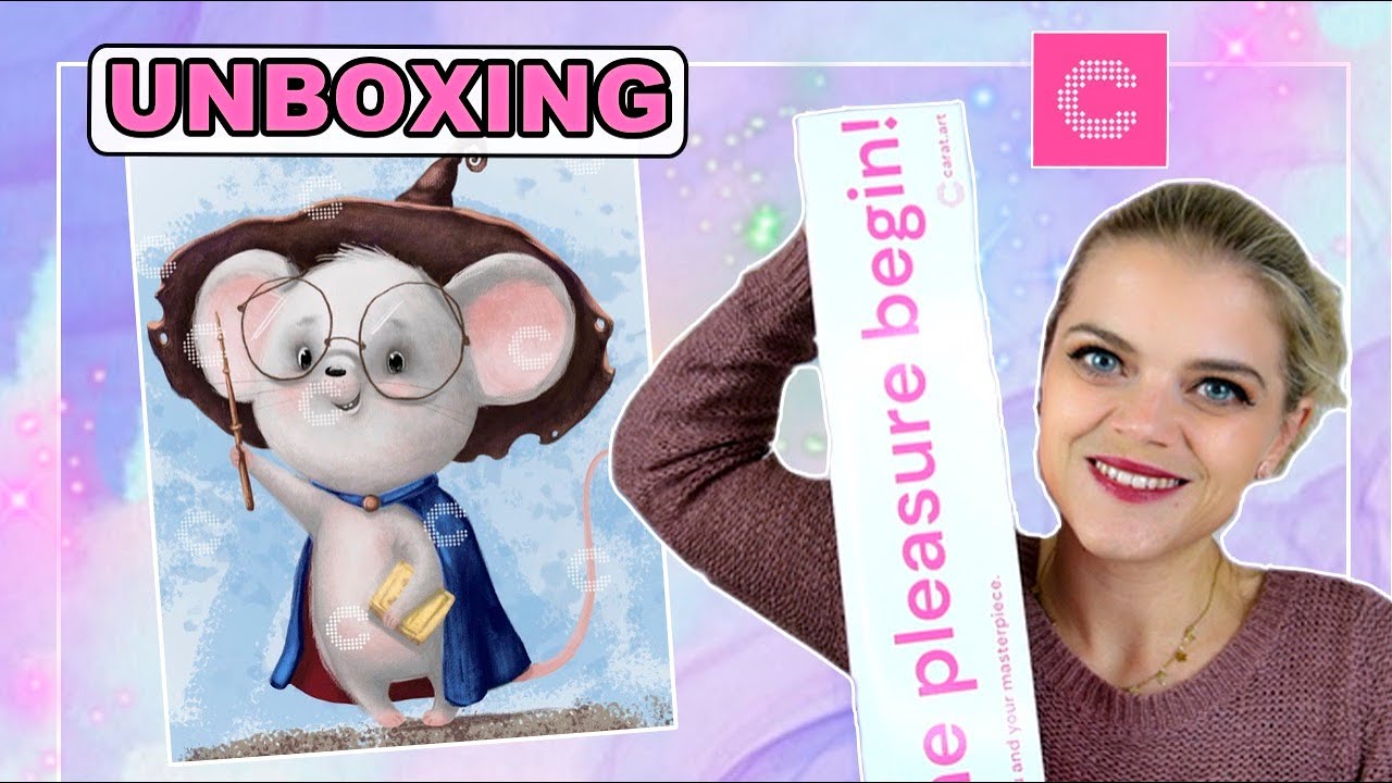 DIAMOND PAINTING UNBOXING 🥰 Carat.art +RABATTCODE - YouTube