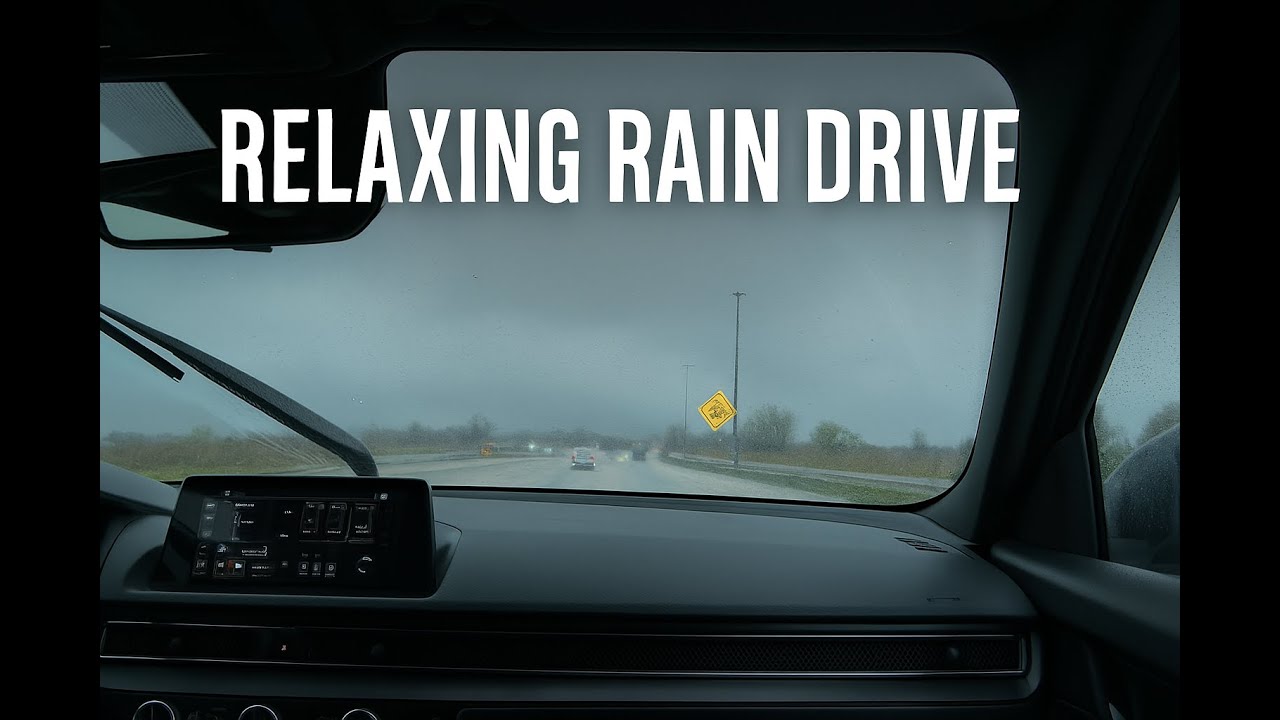"Car Ride in the Rain | Relaxing Sound of Raindrops" - YouTube