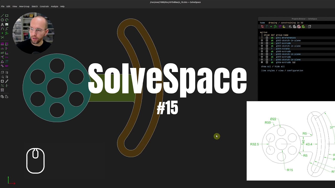 SolveSpace CAD-Challenge #15 - YouTube